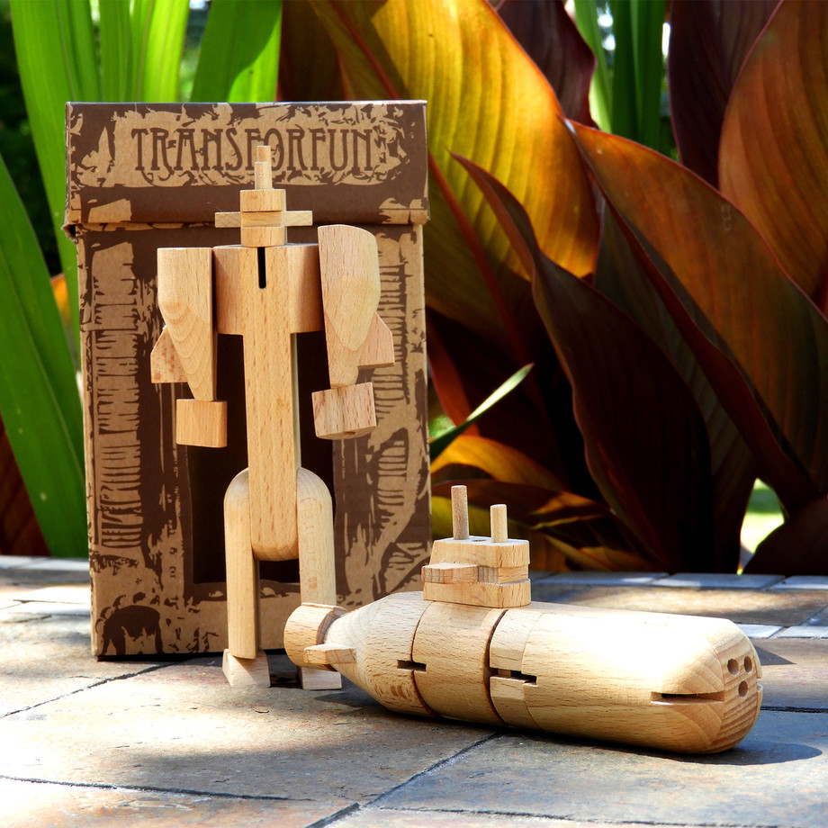 WooBots - Wooden Transforming Robots - Touch of Modern