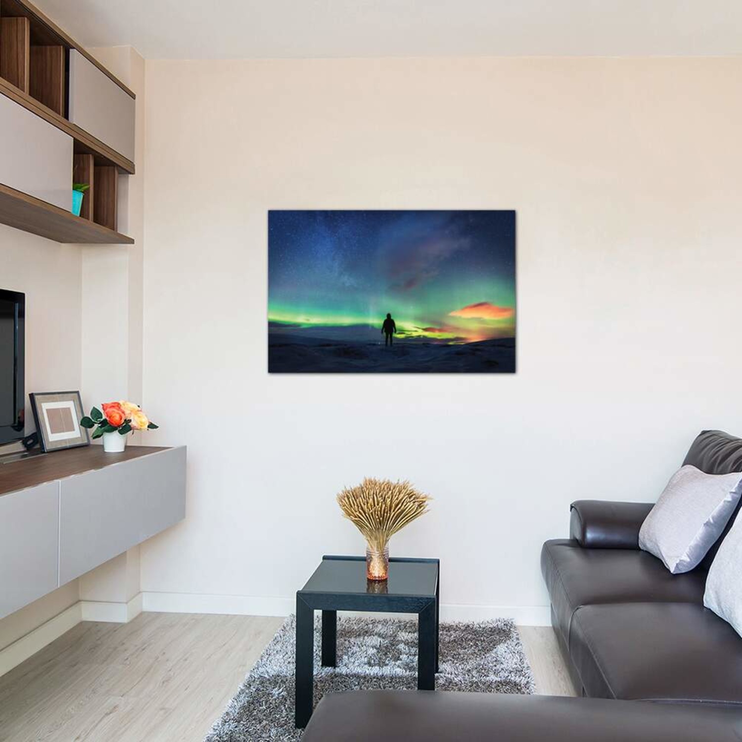 Silhouetted Man With Aurora Northern Lights // James Vodicka - The ...