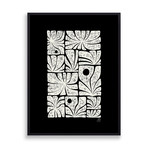 Flora Block - Black (20"W x 26"H x 1.5"D // Matte Black Frame) - Abel ...