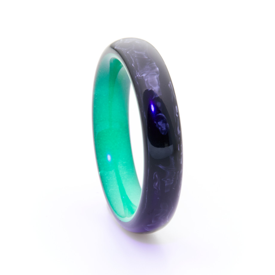 Glowing Rings - Fluorescent Titanium Rings - Touch of Modern