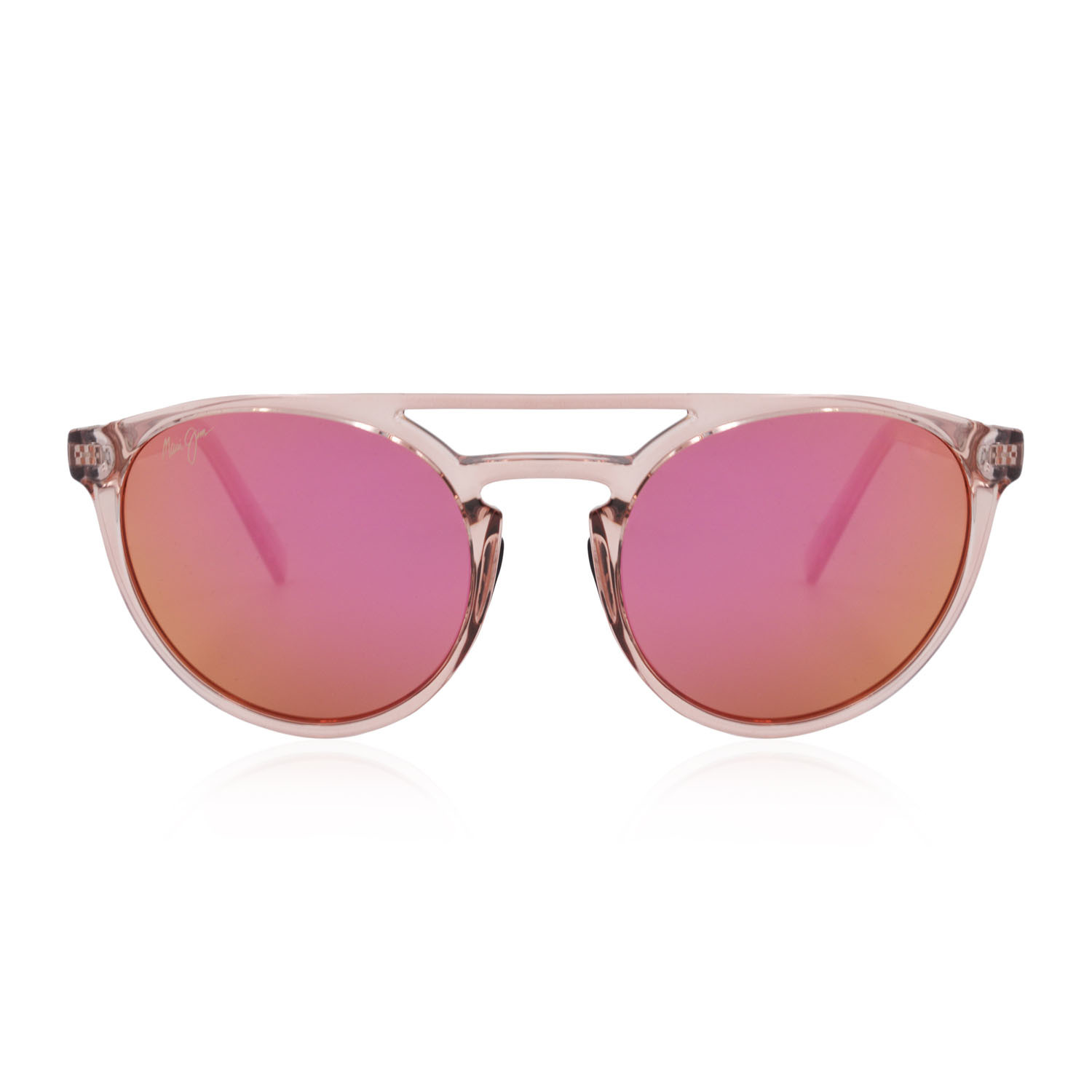 Maui Jim // Men's Ah Dang! Polarized Sunglasses // Transparent Pink ...