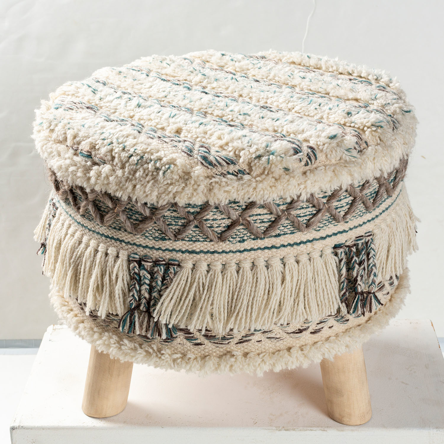 Karina Boho Footstool - Surya - Touch of Modern
