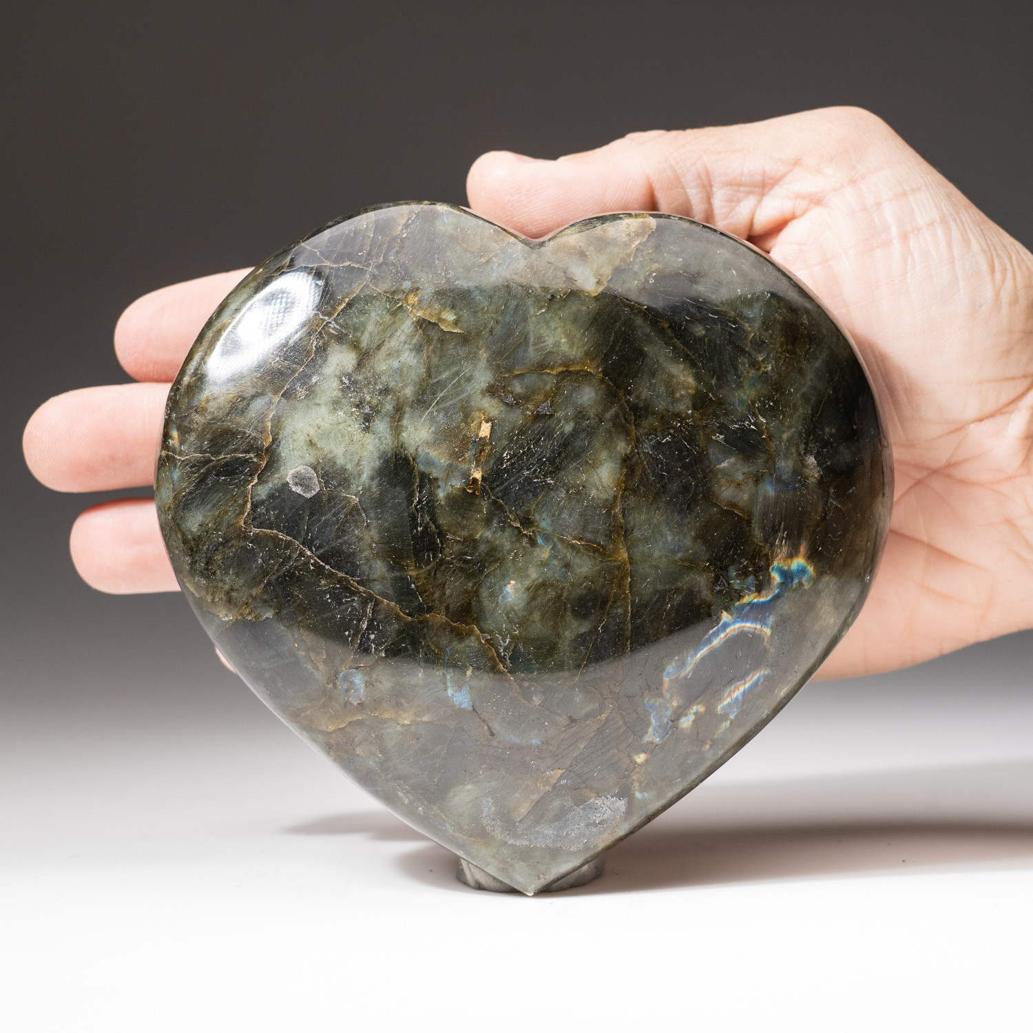 Genuine Polished Labradorite Heart // V3 - Astro Gallery PERMANENT ...