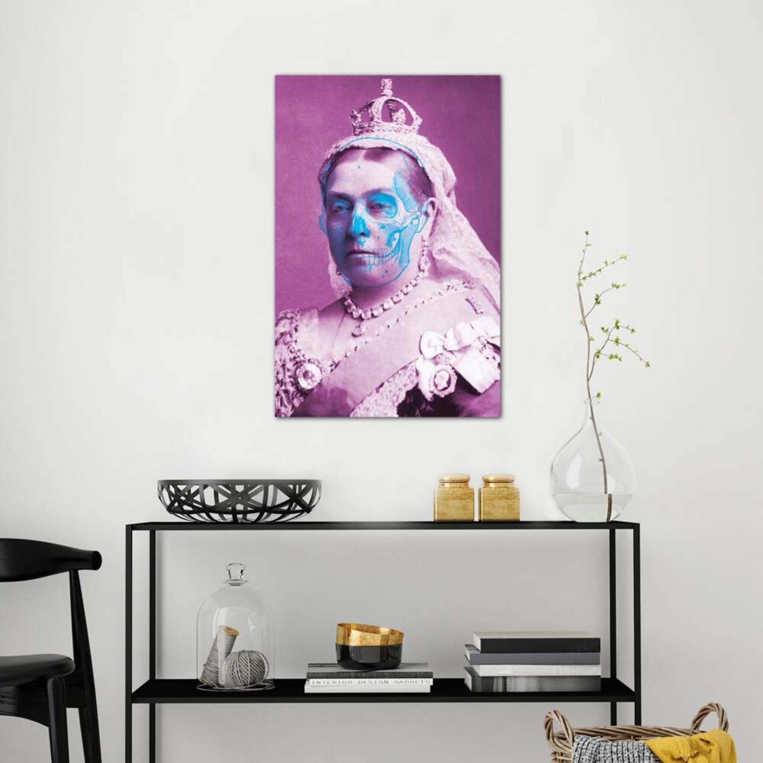 Queen // Ink & Drop (18"W x 26"H x 1.5"D) - Ink & Drop - Touch of Modern