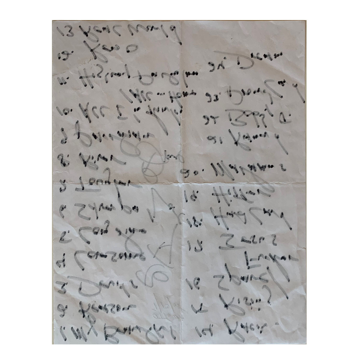 Bruce Springsteen // Handwritten And Signed Set List - The Autograph ...