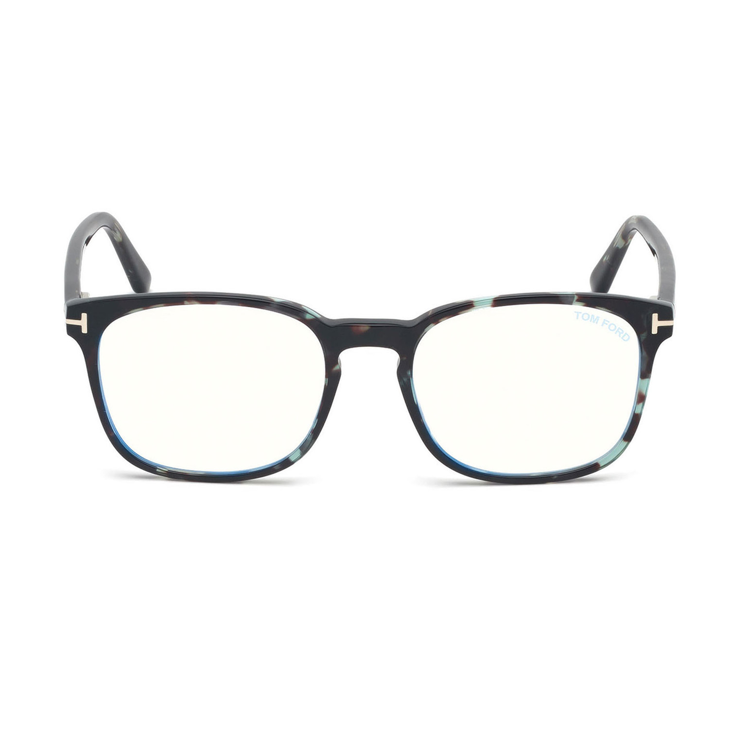 Men's Blue Light Blocker Optical Square Frame // Blue Havana - Tom Ford ...