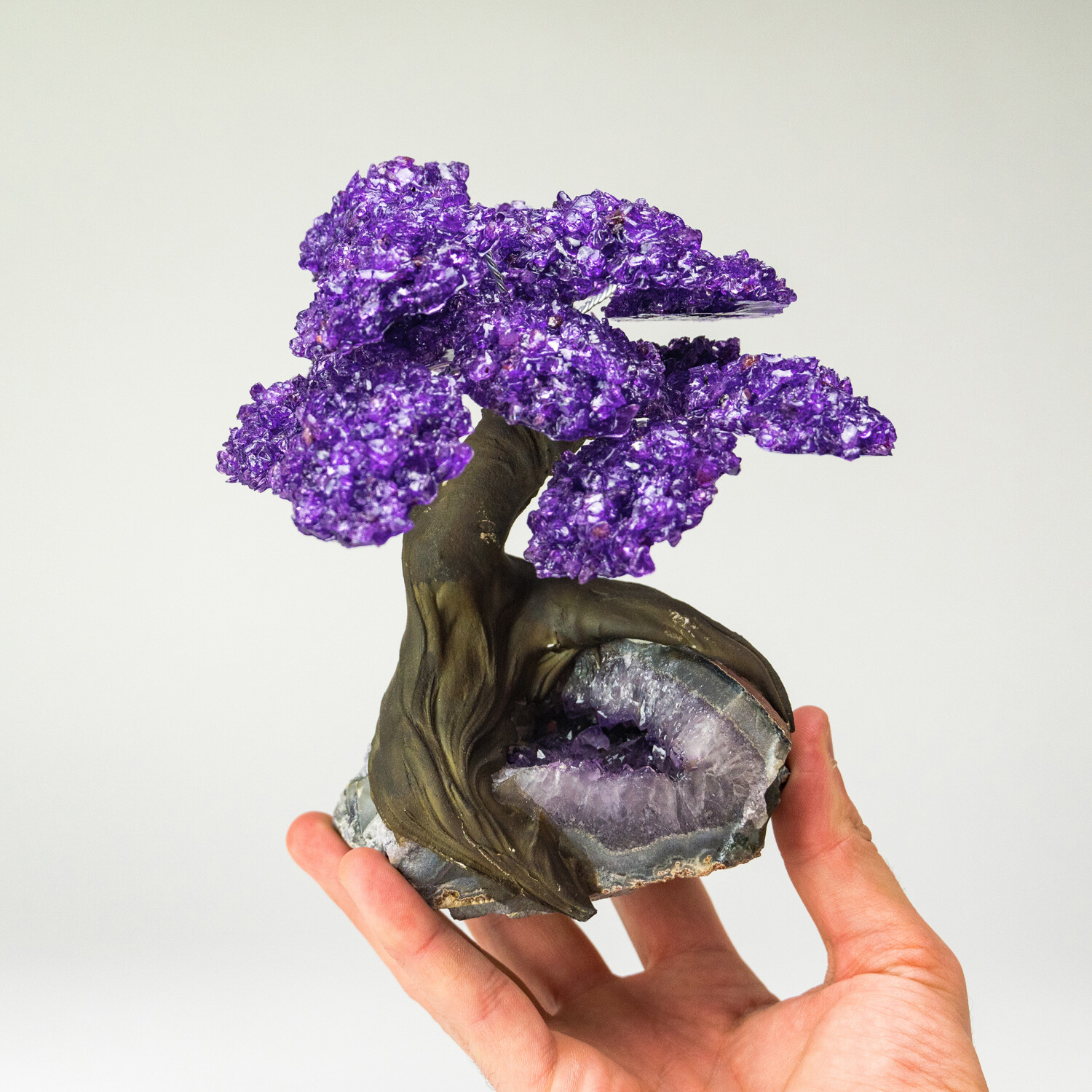 The Protection Tree // Genuine Amethyst Clustered Gemstone Tree ...