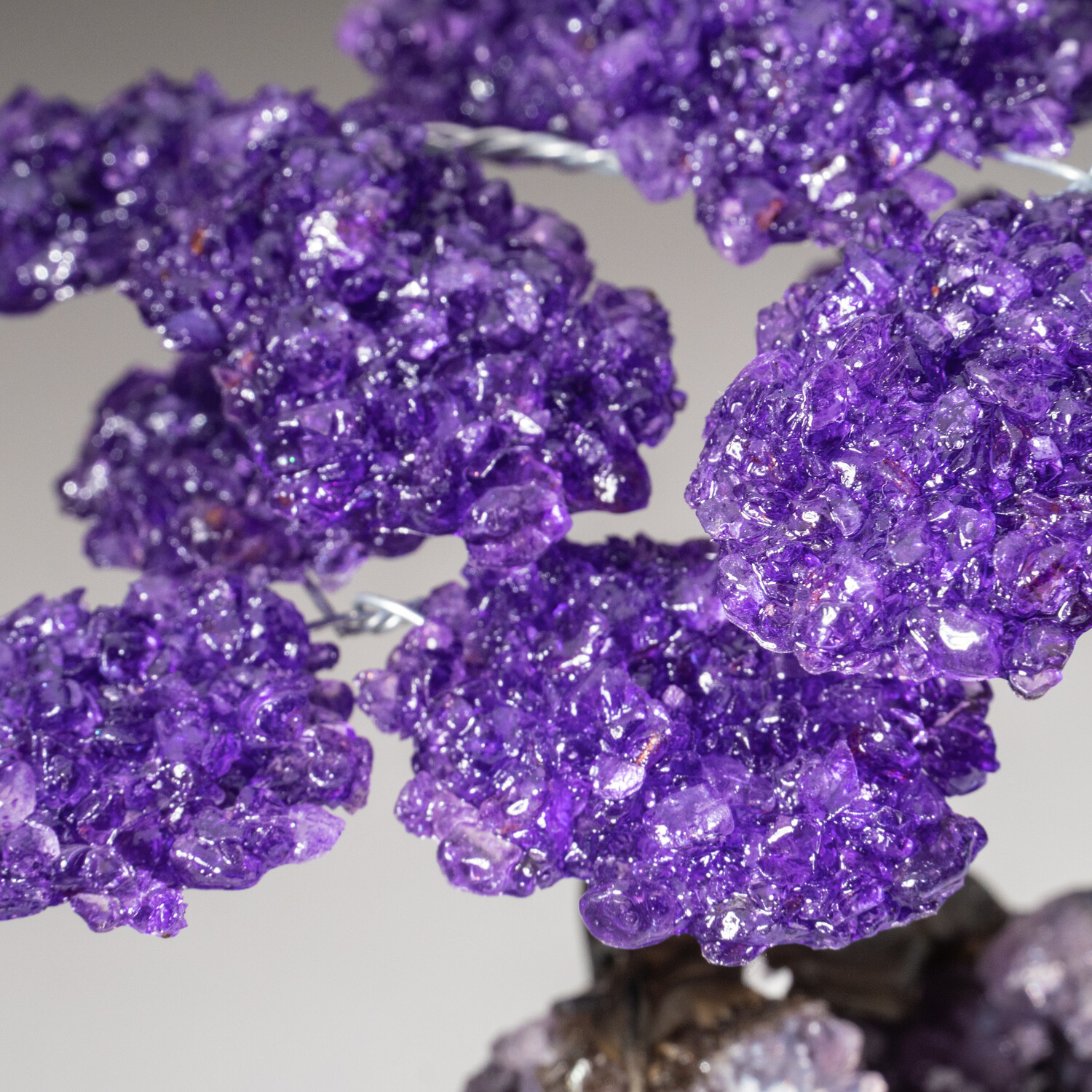 The Protection Tree // Genuine Custom Amethyst Clustered Gemstone Tree ...