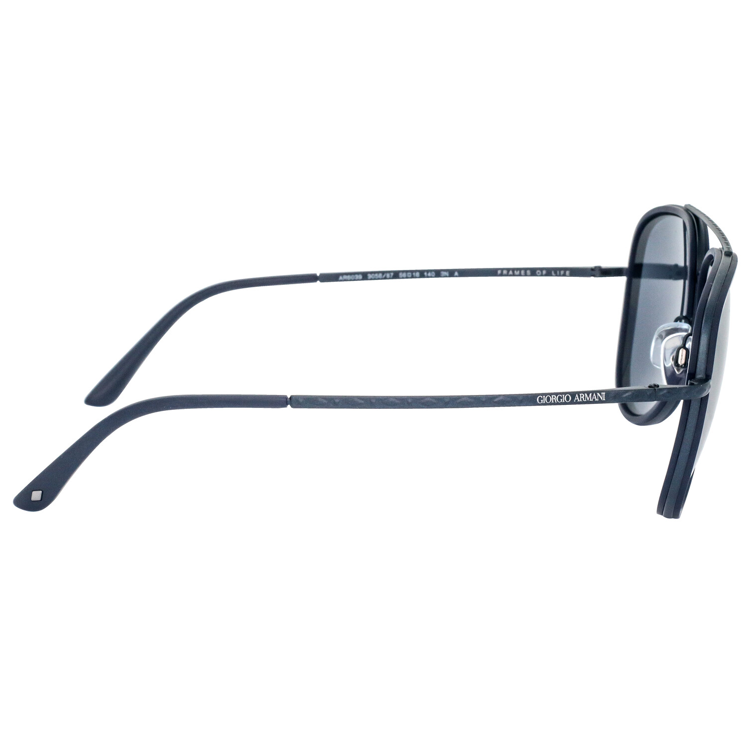 Giorgio Armani // Men's AR6039-305687 Sunglasses // Matte Blue ...