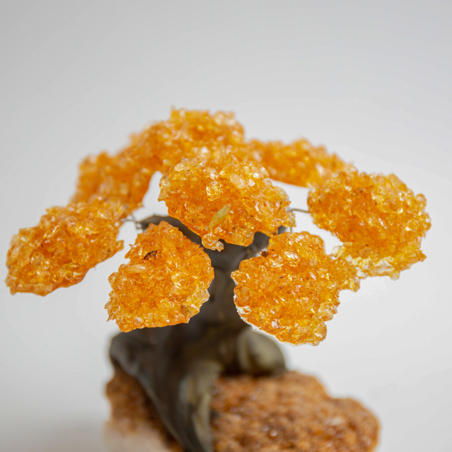 The Calming Tree // Citrine Clustered Gemstone Tree on Citrine Matrix ...
