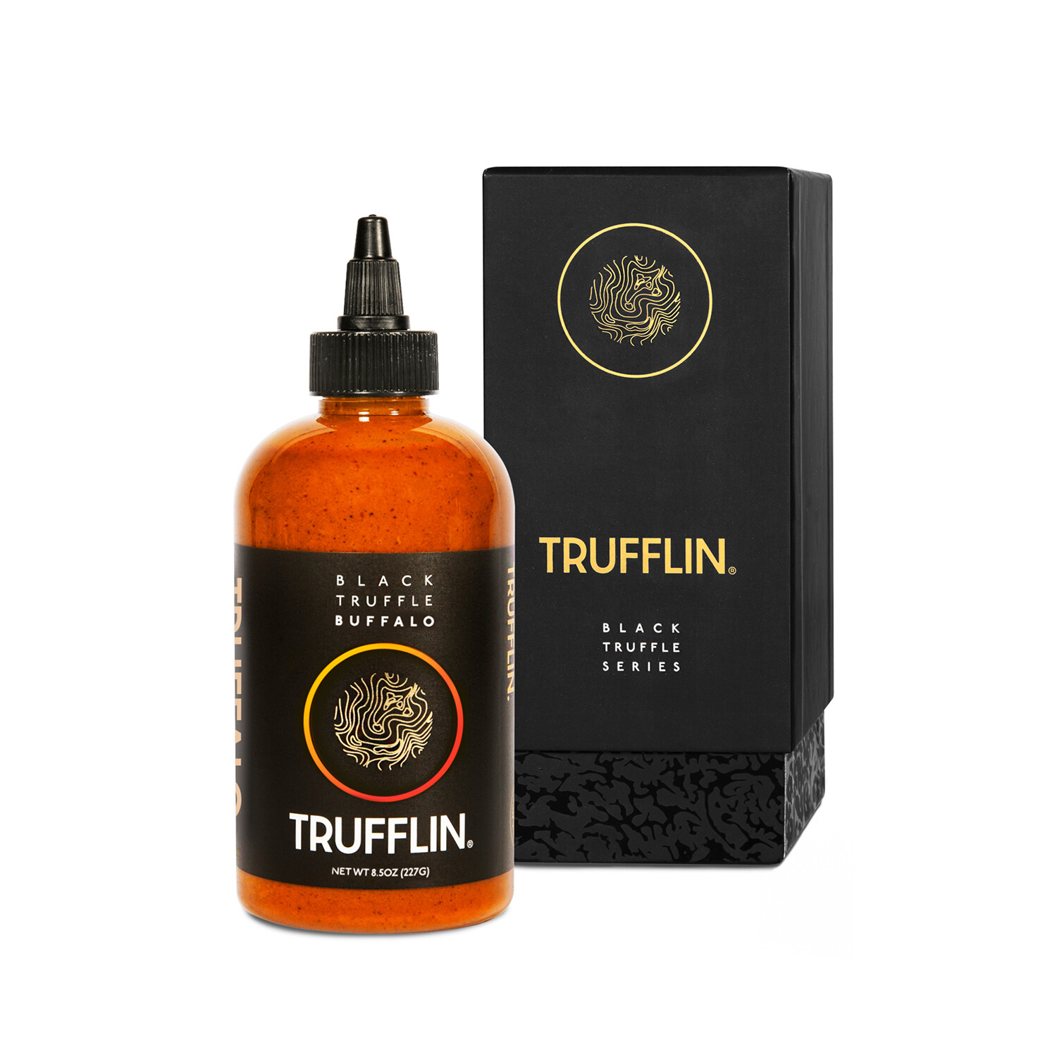 Trufflin® Black Truffle Infused Buffalo Truffalo Hot Sauce Limited Edition T Box 85oz