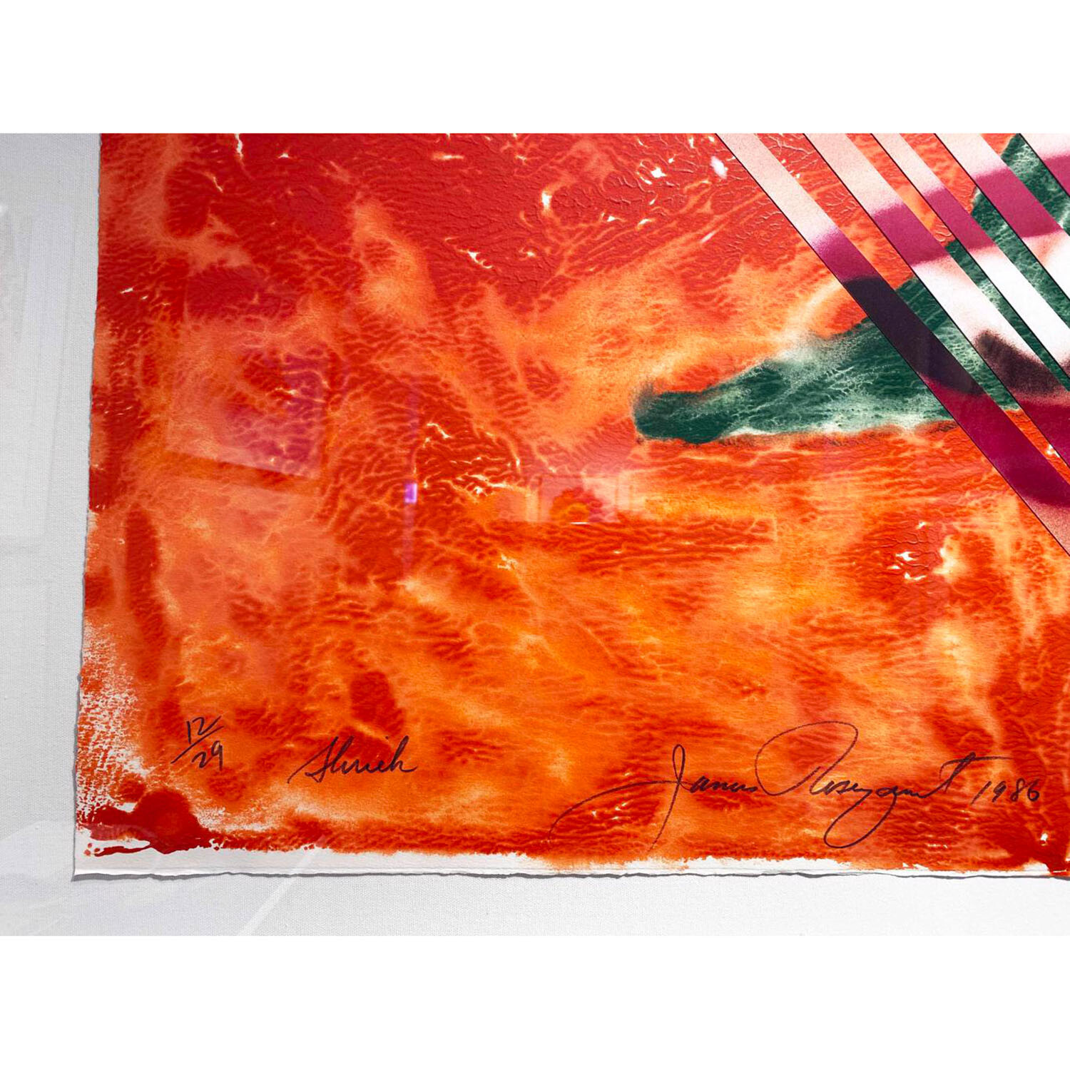 James Rosenquist // Shriek // 1986 - Authentic James Rosenquist - Touch ...
