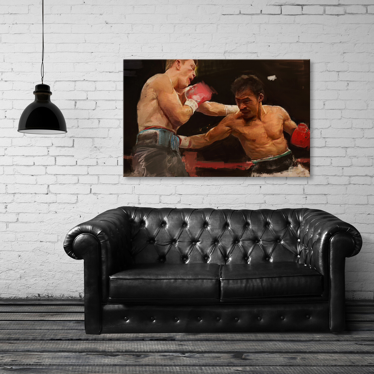 Pacman vs Hatton (8"H x 12"W x 0.75"D) - Legendary Fighters - Touch of ...