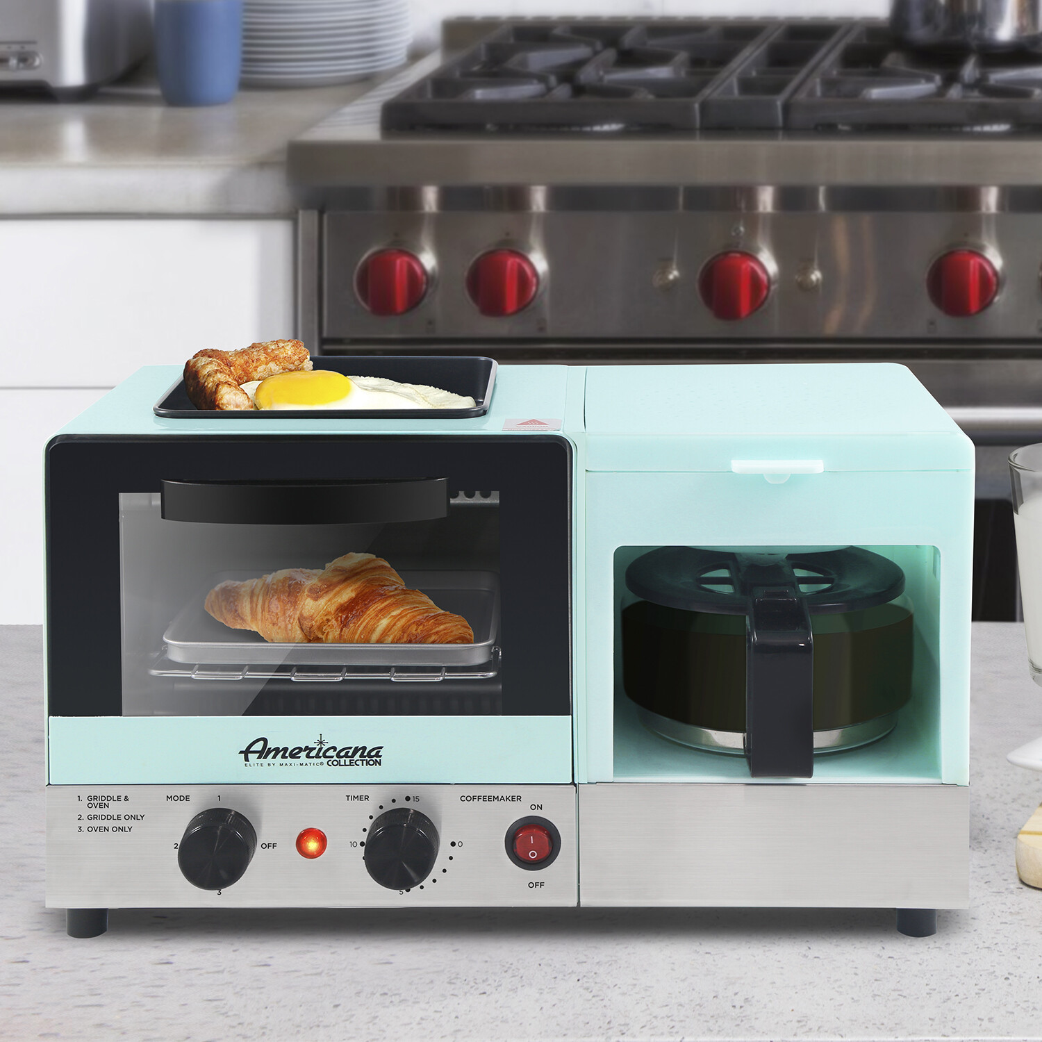 3-in-1 Multifunctional Breakfast Center - Americana Collection - Touch ...