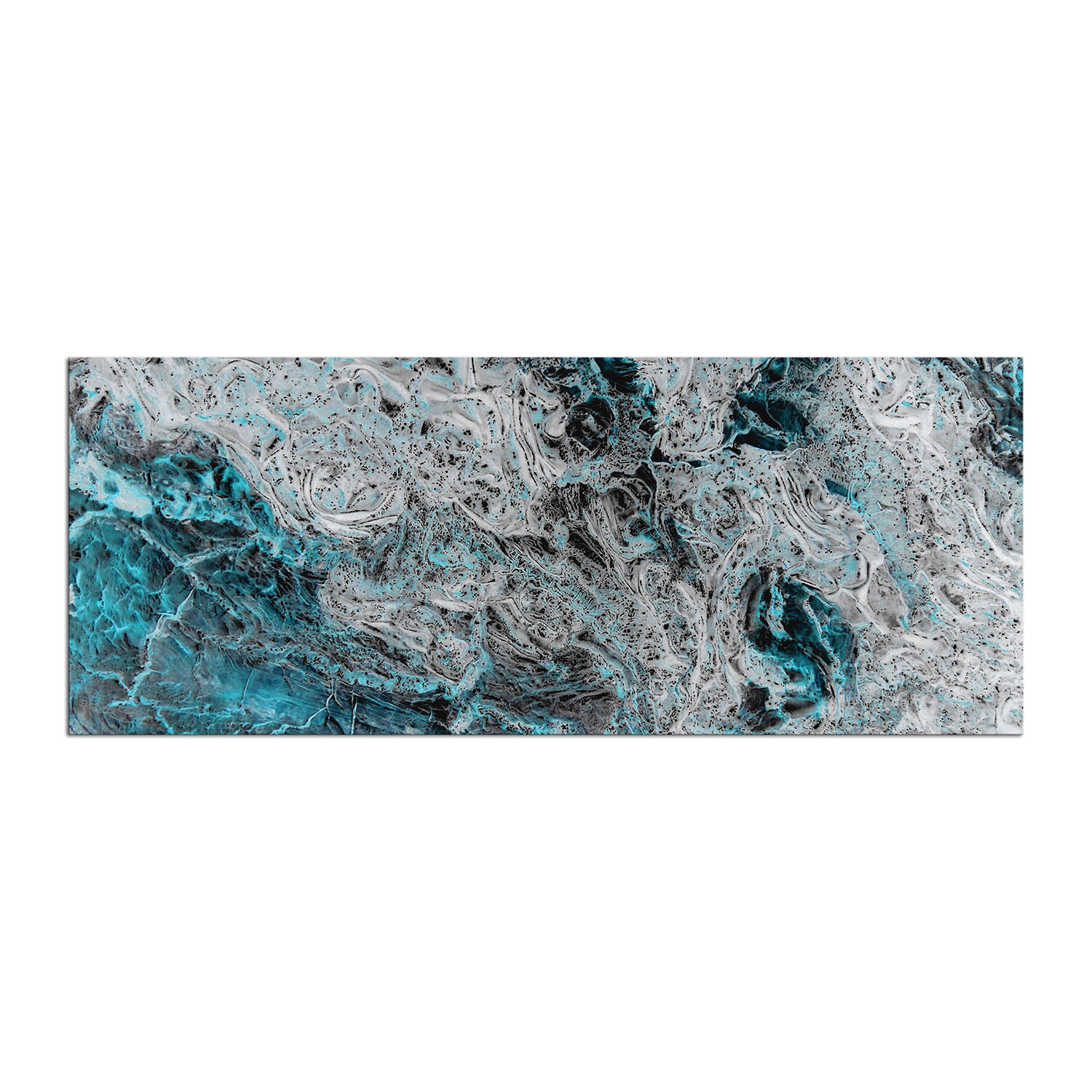 Storm Turquoise - Modern Metal Artwork - Touch of Modern