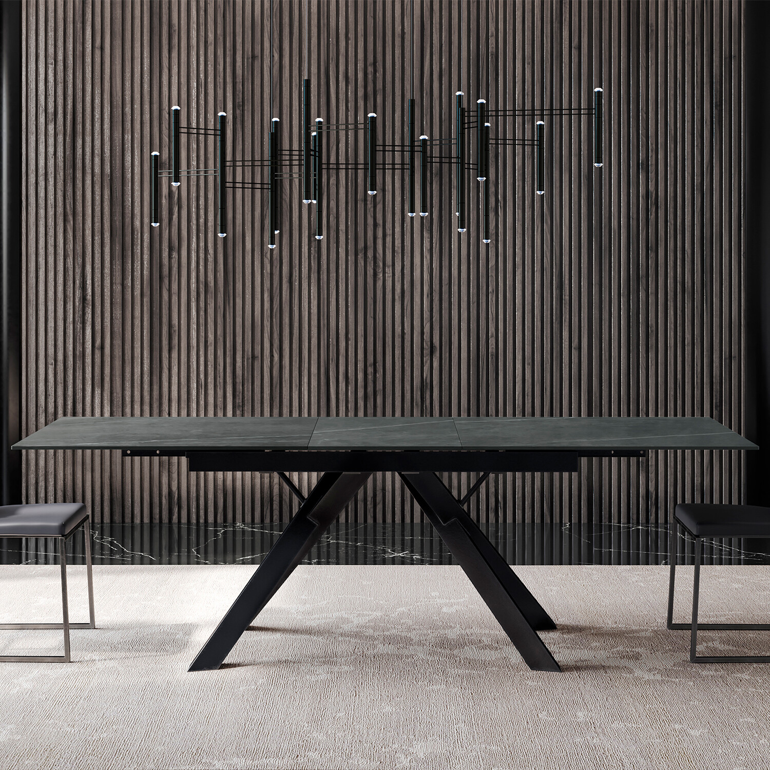 Posh Dining Chair // Black + Stainless Steel - B-Modern - Touch of Modern