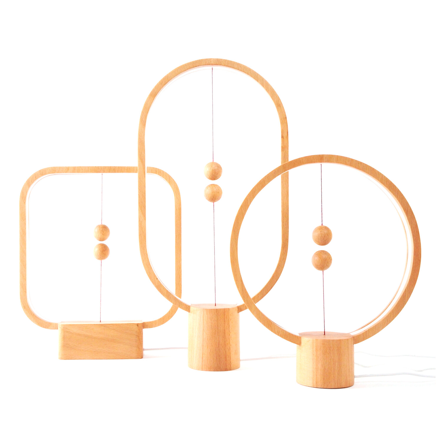 Heng Balance Round Lamp // Light Wood - DesignNest - Touch of Modern