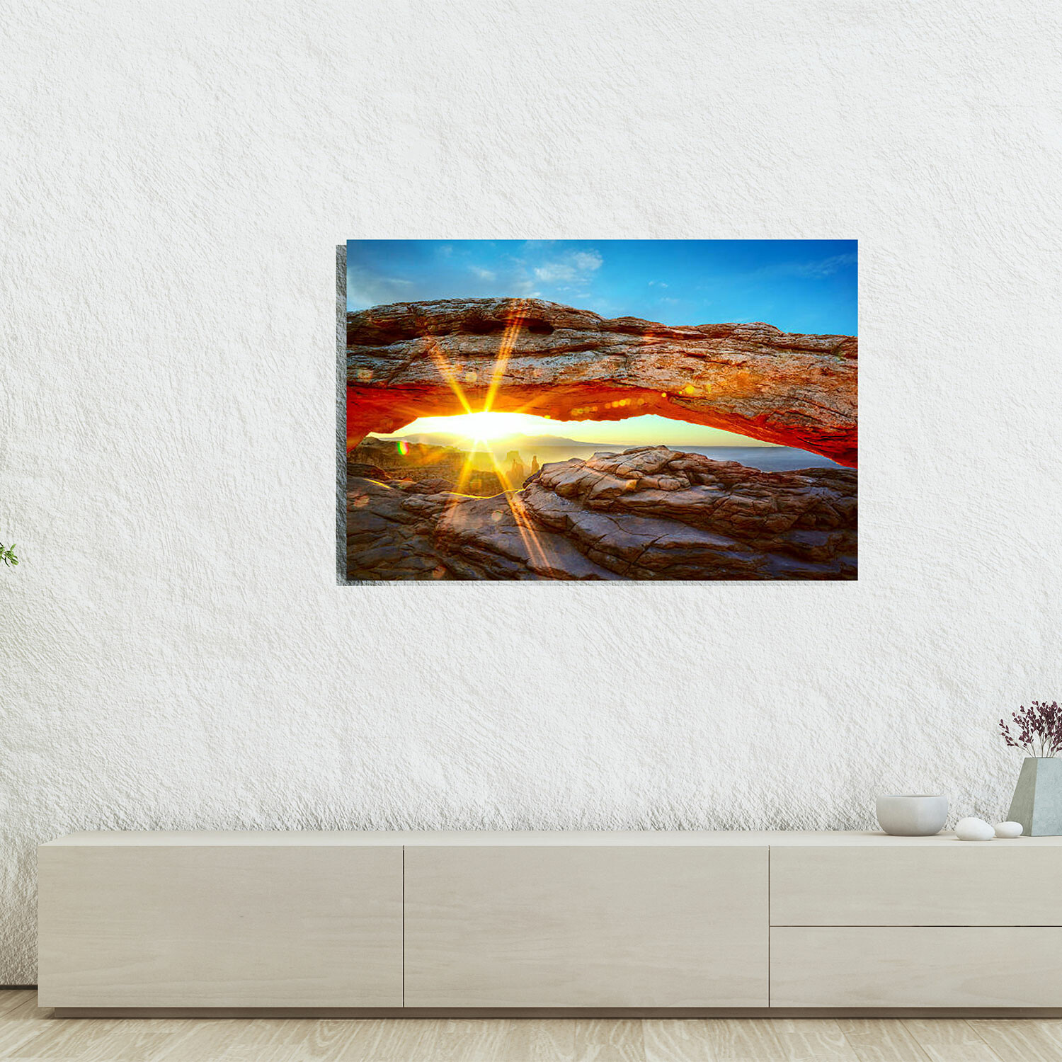 Shinning Through (32"H x 48"W x 1.8"D) - Violet Nature Art PERMANENT ...