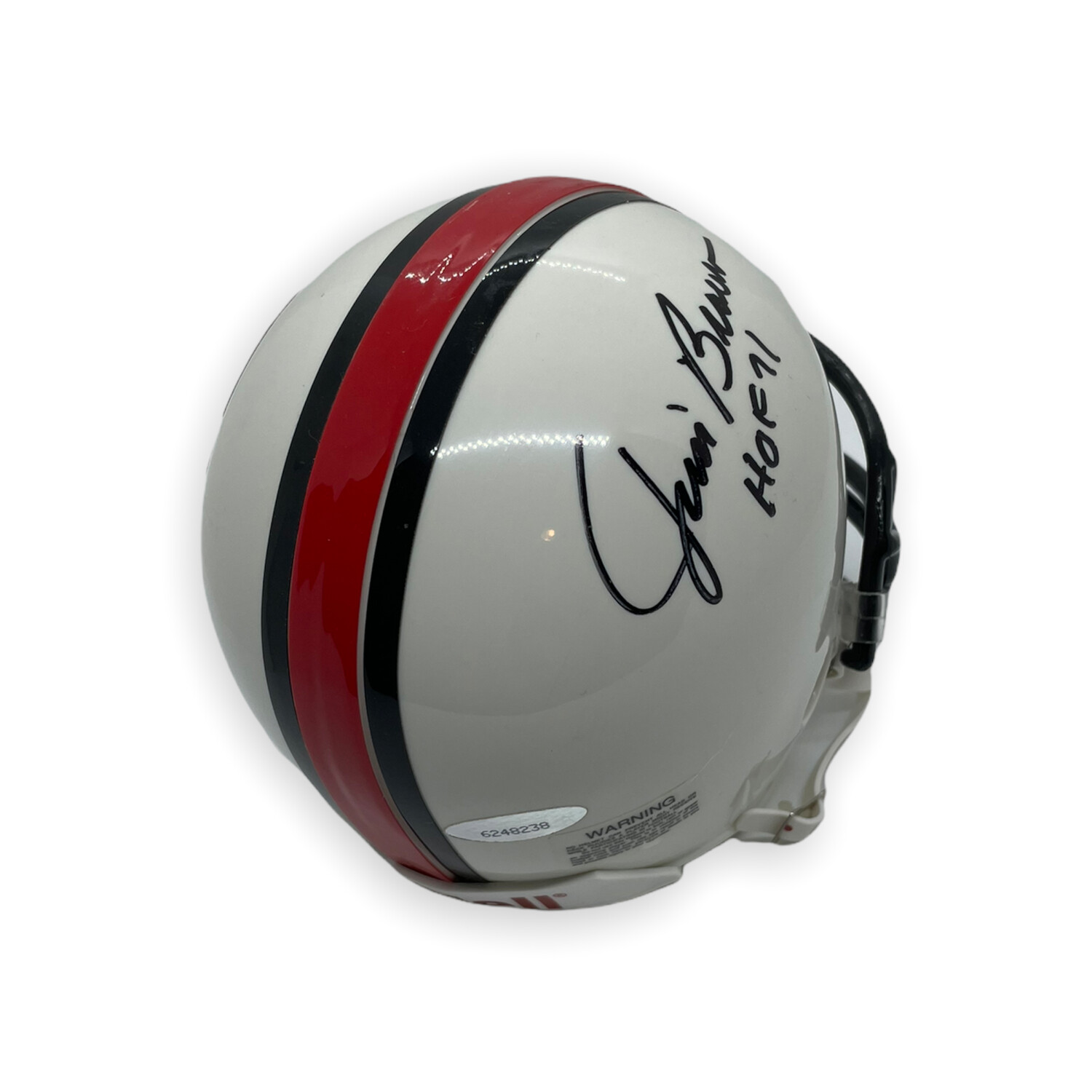 Jim Brown // Cleveland Browns // Signed Hall Of Fame Mini Helmet ...