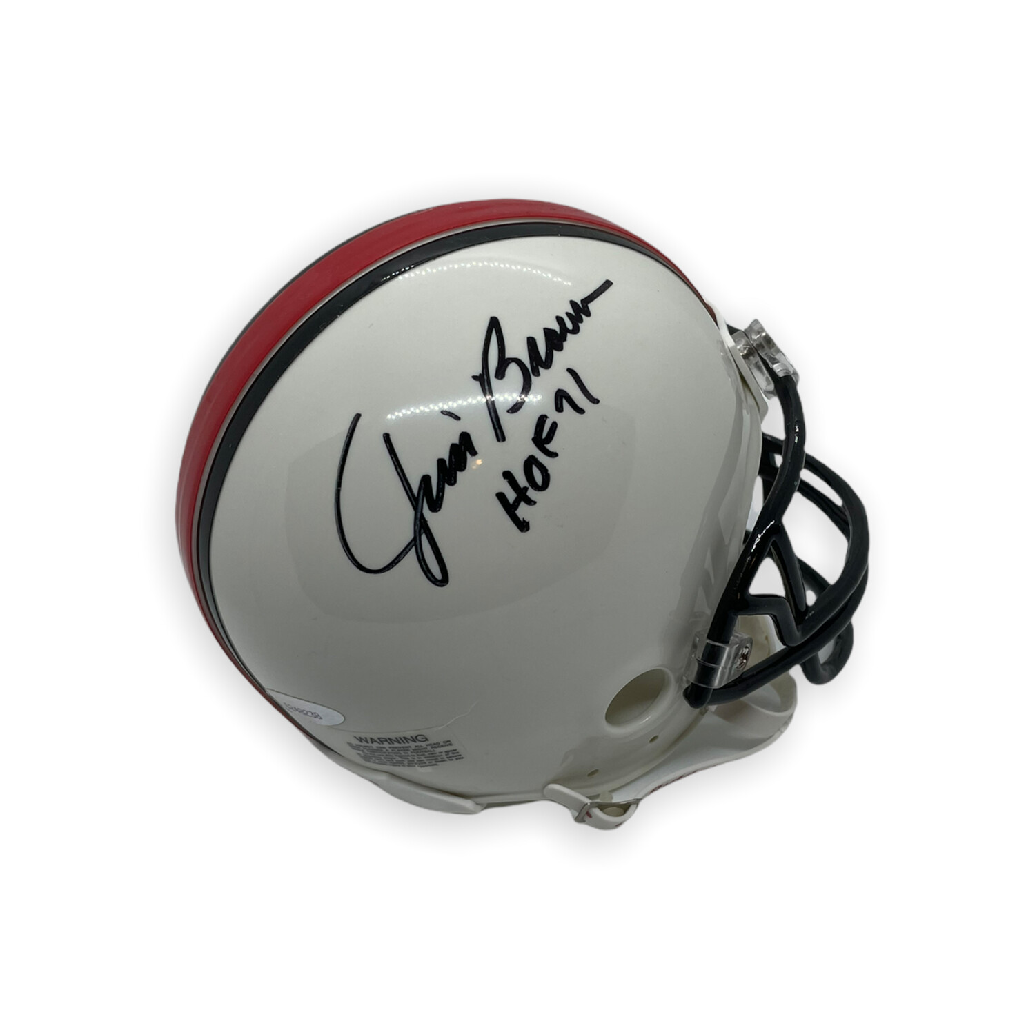 Jim Brown // Cleveland Browns // Signed Hall Of Fame Mini Helmet ...