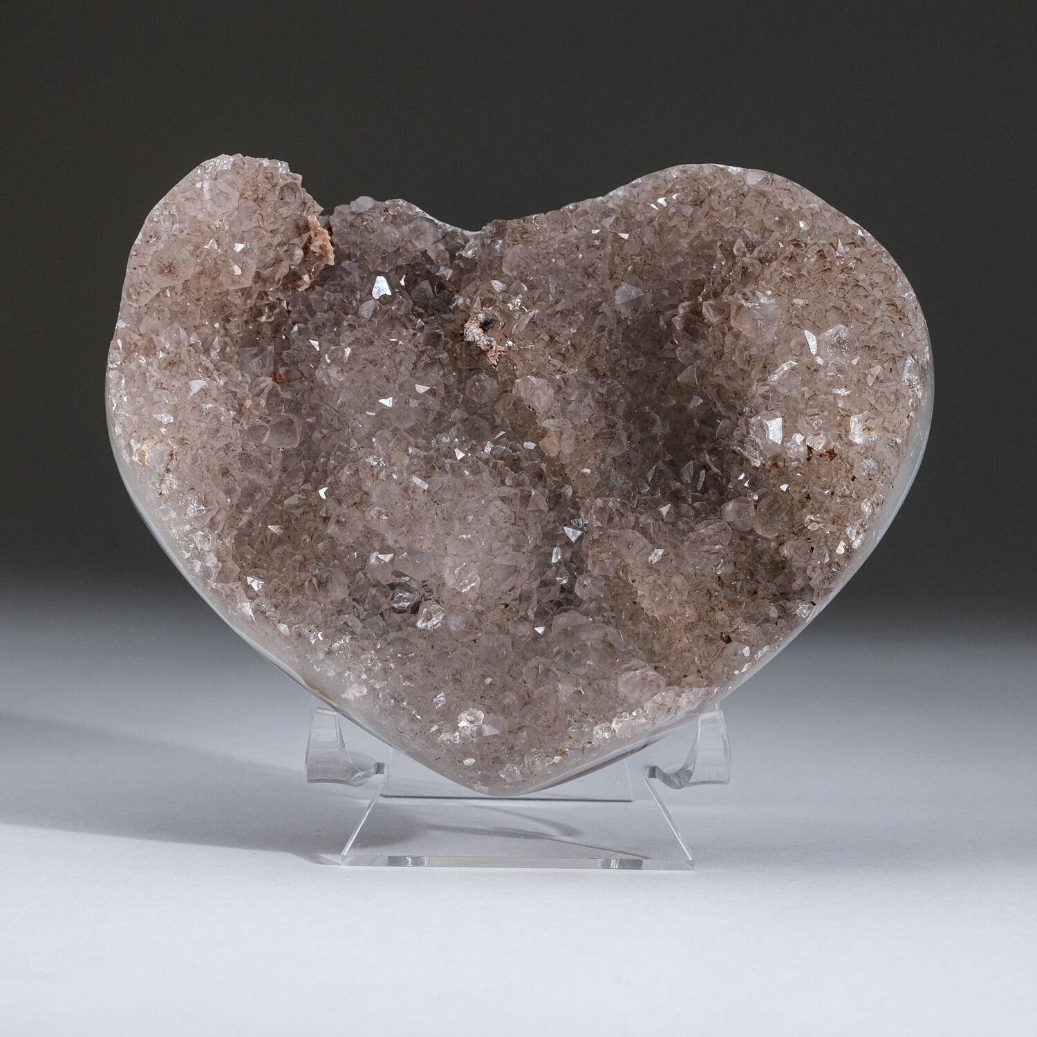Genuine Crystal Clustered Heart + Acrylic Display Stand v.1 - Astro ...