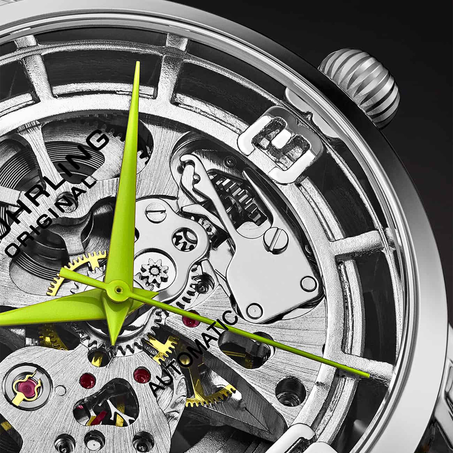 Stuhrling Original Winchester Skeleton Automatic // 3982.2 // New ...