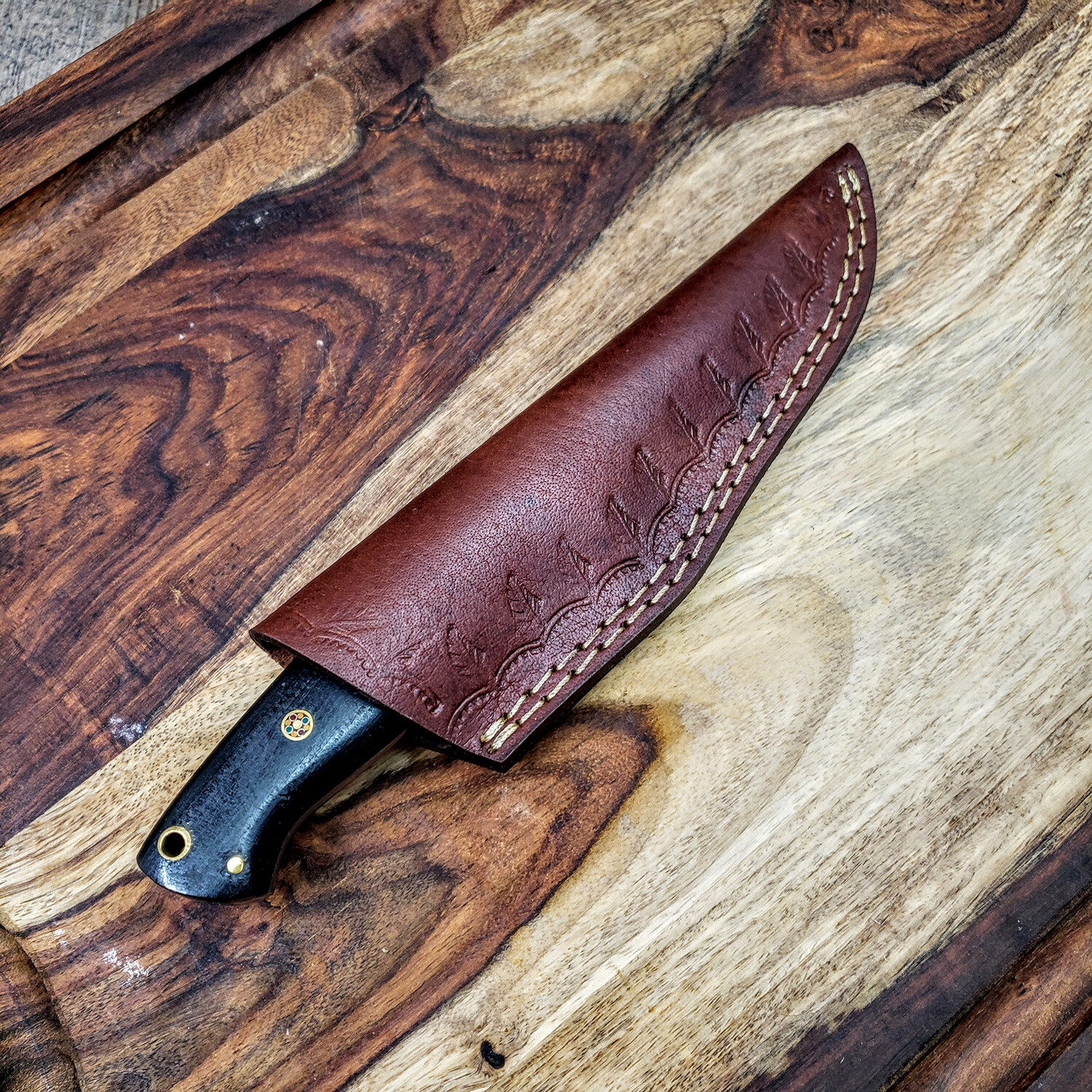 Drop Point Hunter Full Tang Micarta - HomeTown Knives - Touch of Modern