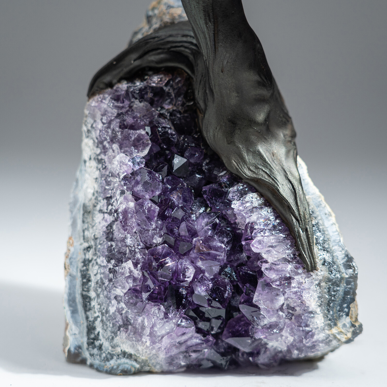 Genuine Custom Amethyst Clustered Gemstone Tree on Amethyst Matrix ...