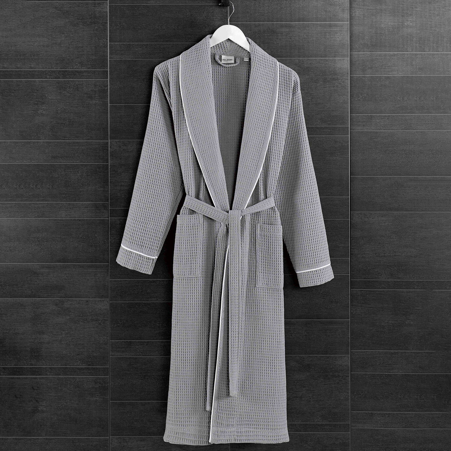 Soho Pique Bathrobe // Gray (Small/Medium) - Denizli Concepts - Touch ...