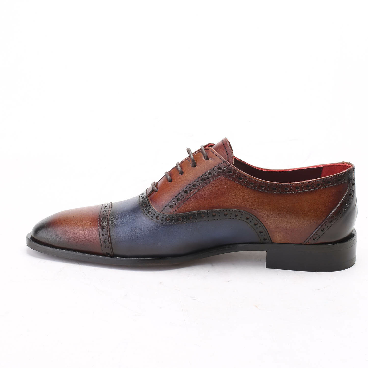 Macen Shoe // Tobacco + Dark Blue (Euro: 39) - Deckard Shoes - Touch of ...