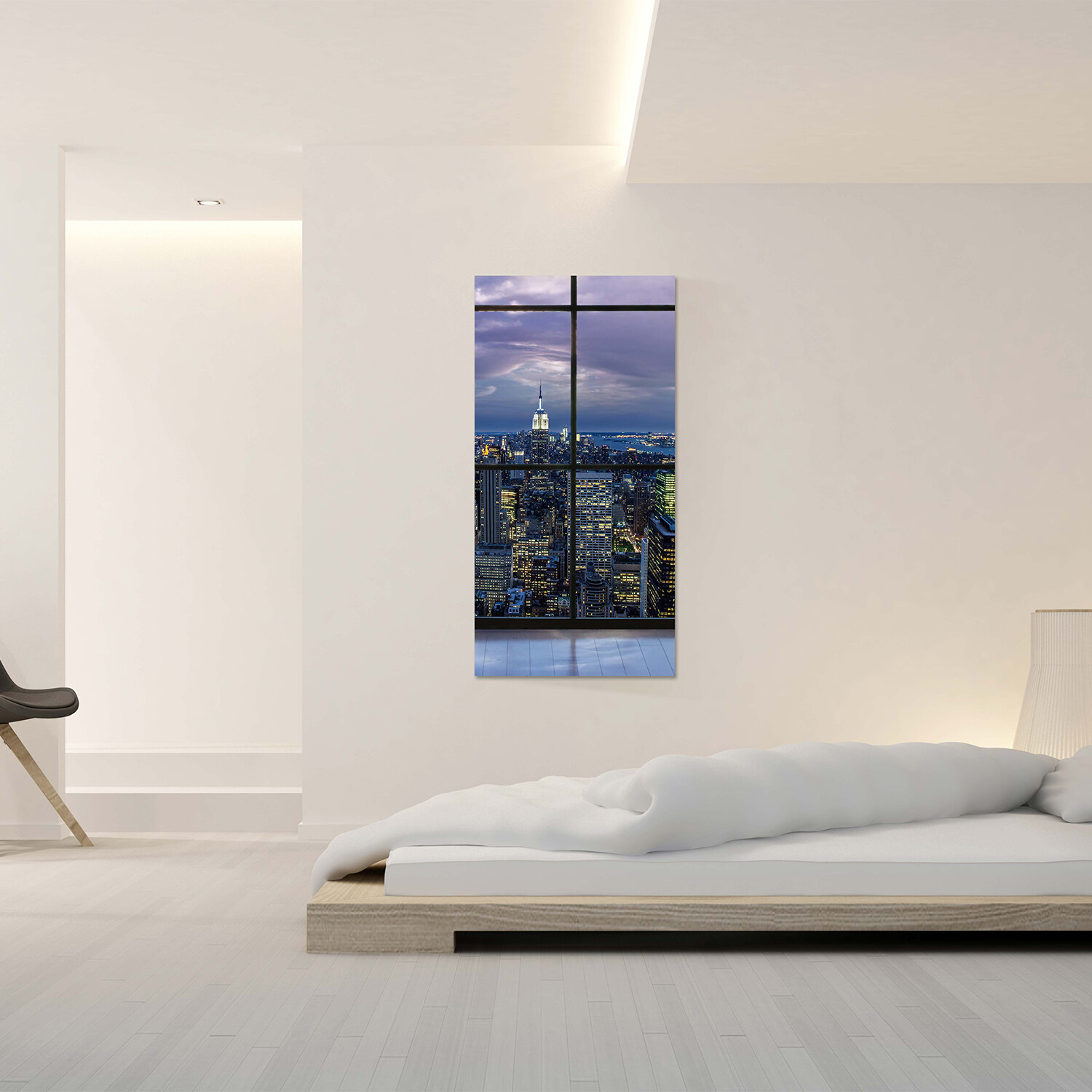 City Series // NYC Window (48"H x 16"W x 0.5"D) - HeatStorm Glass ...