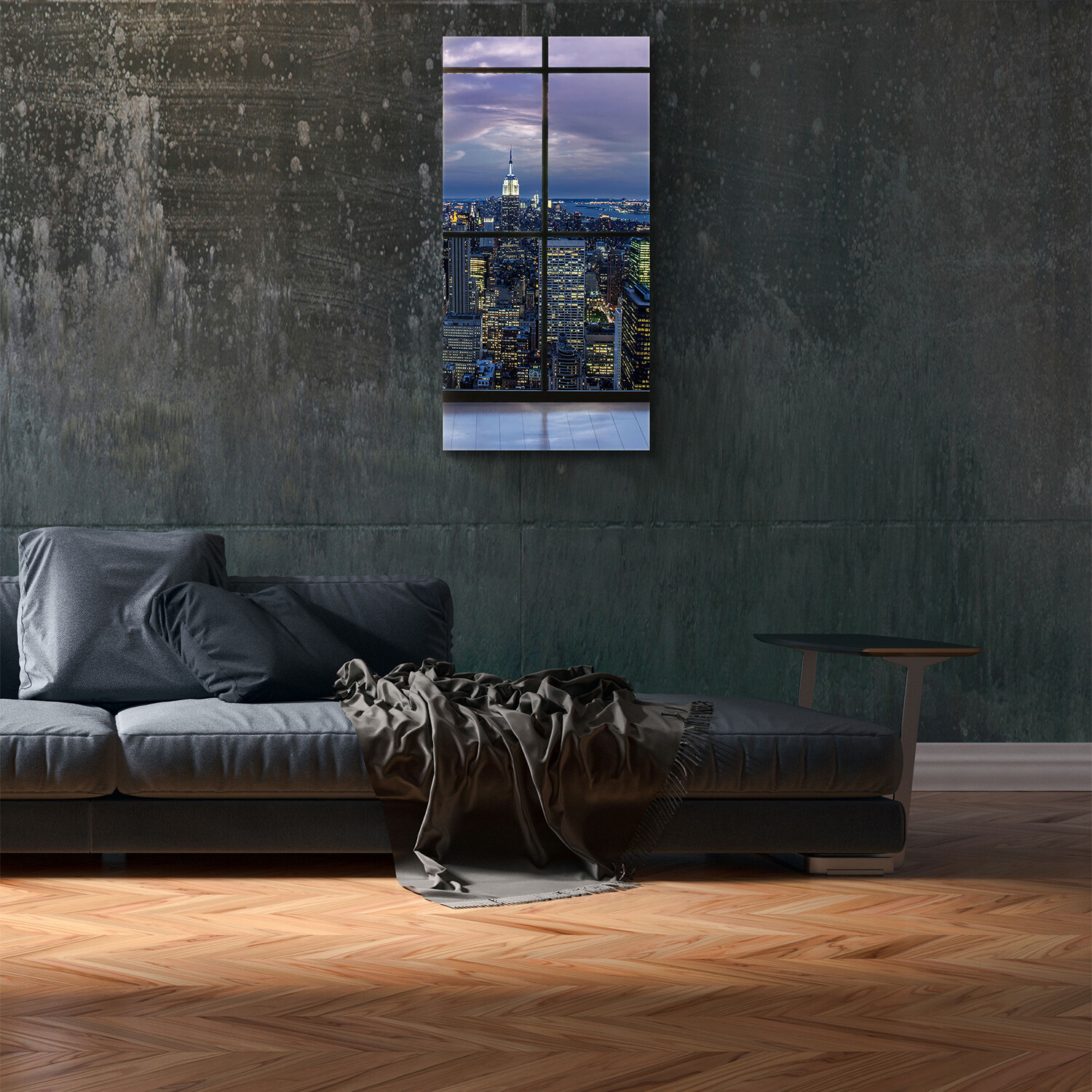 City Series // NYC Window (48"H x 16"W x 0.5"D) - HeatStorm Glass ...