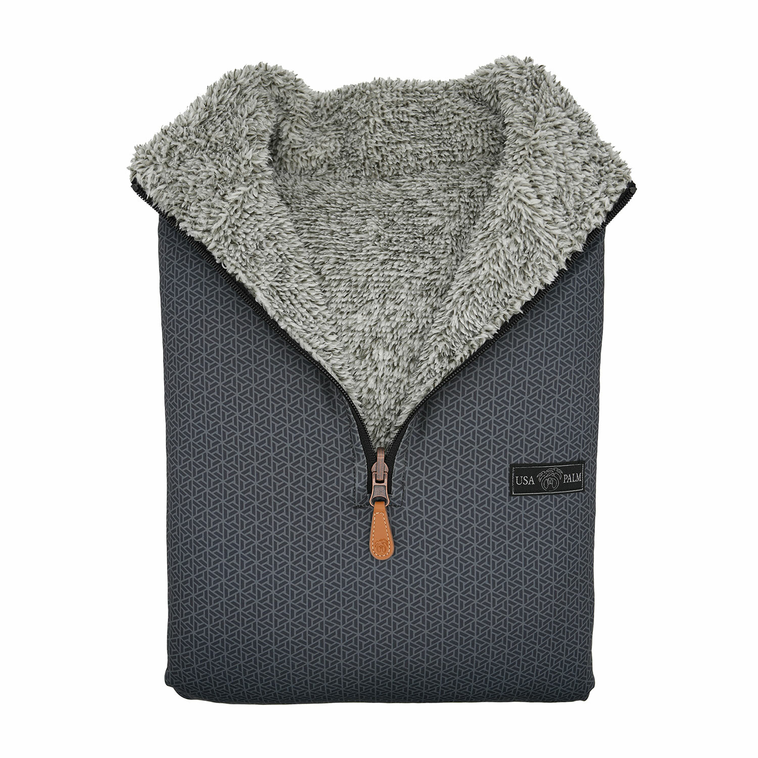 Reversible Sherpa 1/4 Zip // Obsidian Fleece + Fly 2.0 (Medium) - USA ...