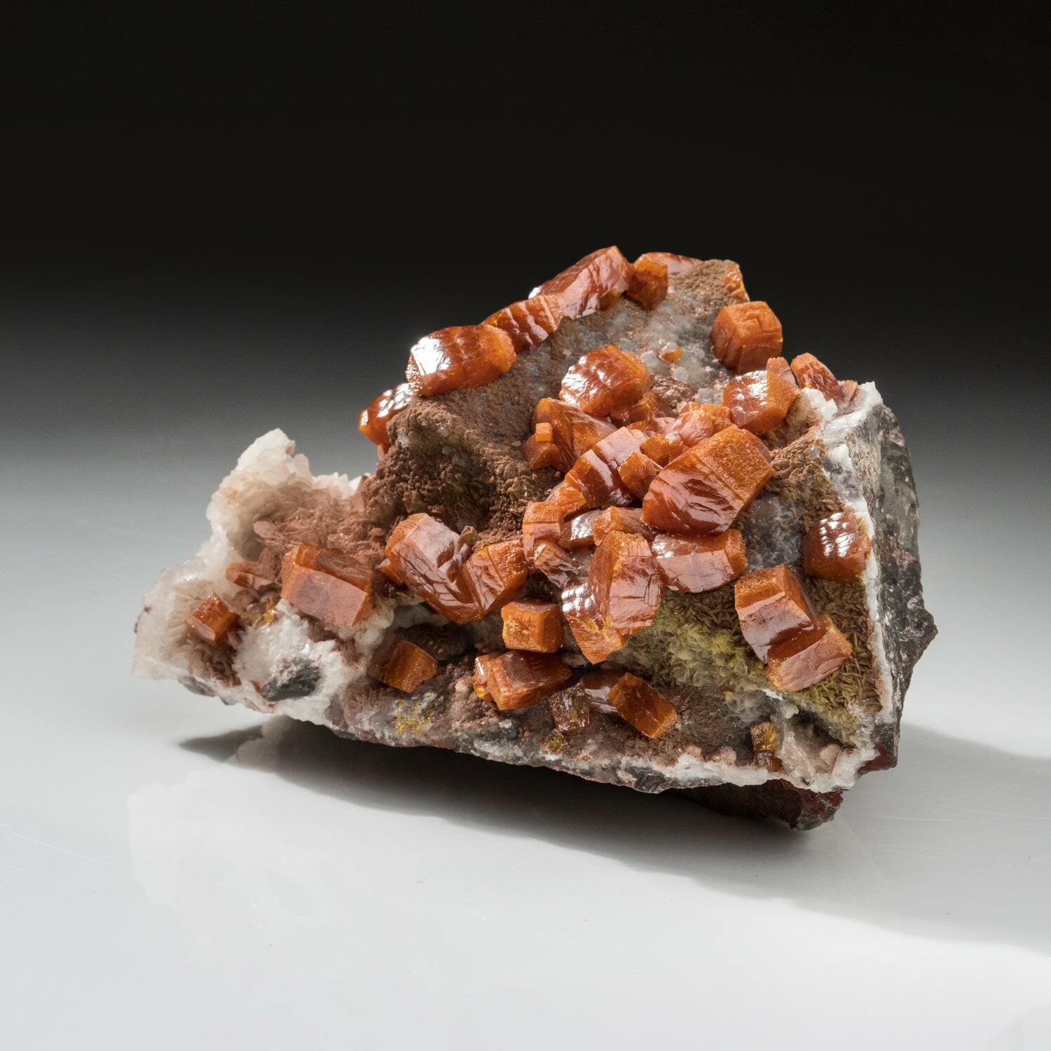 Natural Wulfenite Crystal In Matrix + Acrylic Display Stand - Astro ...