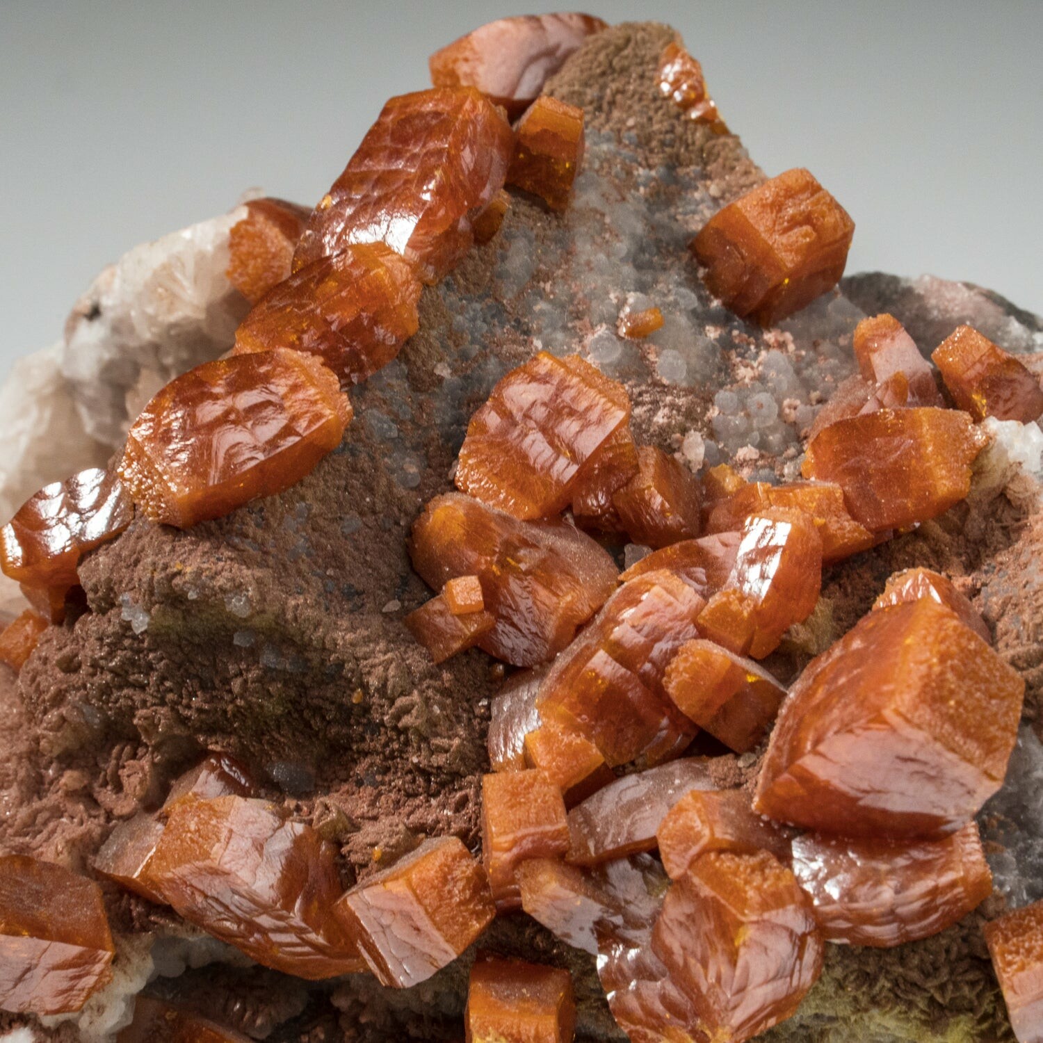 Natural Wulfenite Crystal In Matrix + Acrylic Display Stand - Astro ...