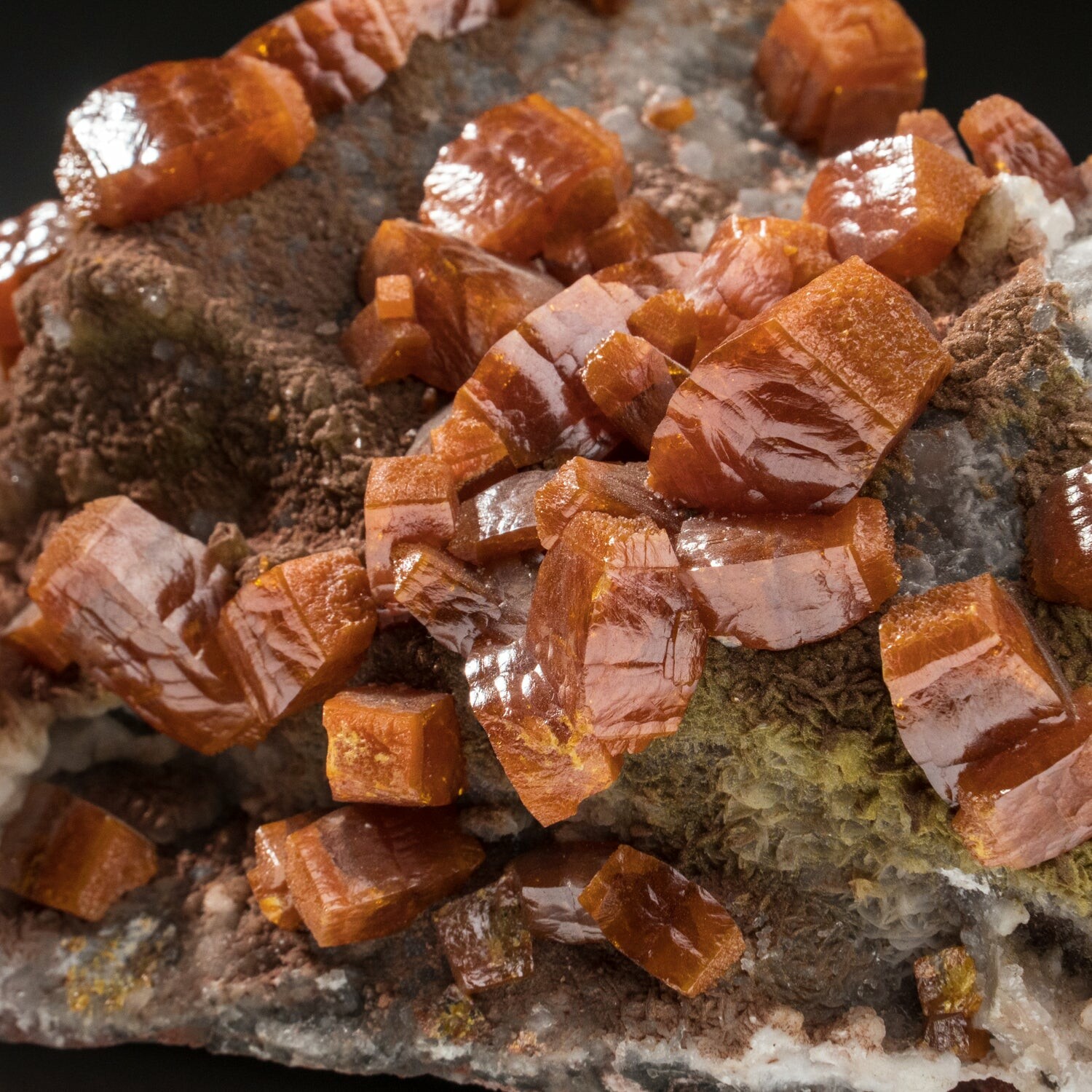 Natural Wulfenite Crystal In Matrix + Acrylic Display Stand - Astro ...