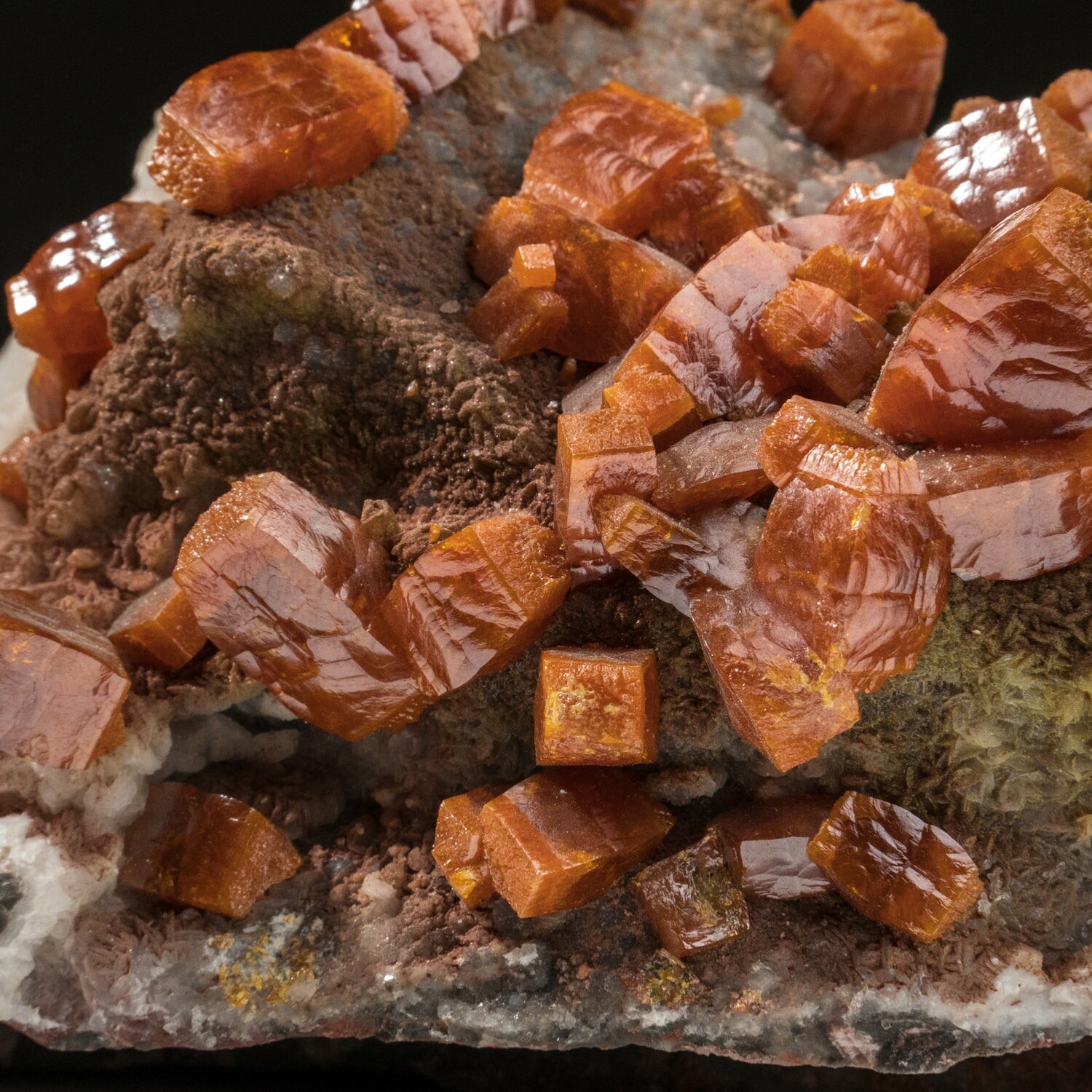 Natural Wulfenite Crystal In Matrix + Acrylic Display Stand - Astro ...