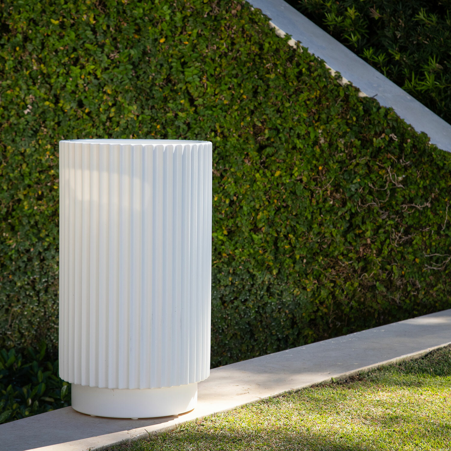 Ripple Tall Planter // White - Tenjam Ripple Planters & Tables - Touch ...