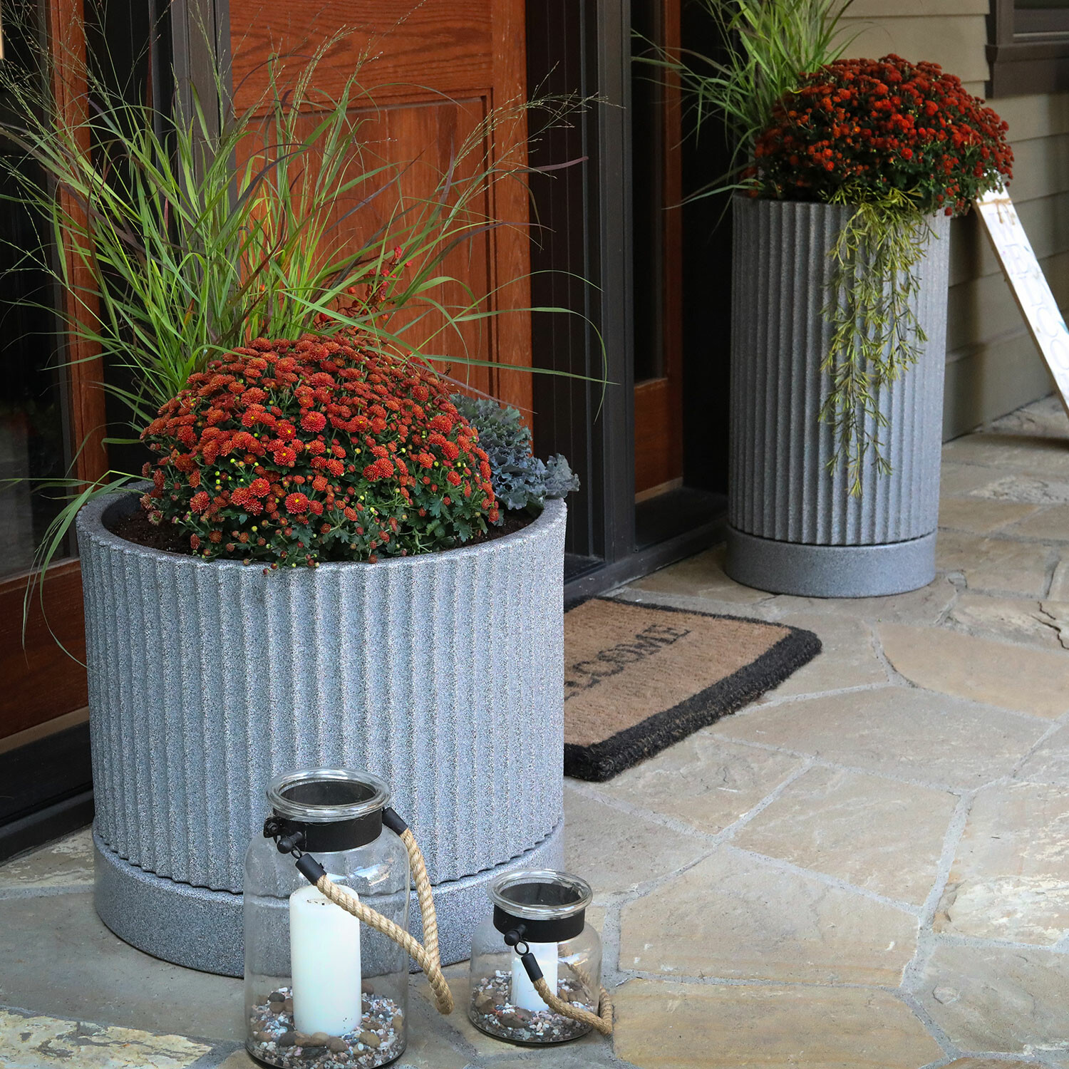 Ripple Tall Planter // River Rock - Tenjam Ripple Planters & Tables ...