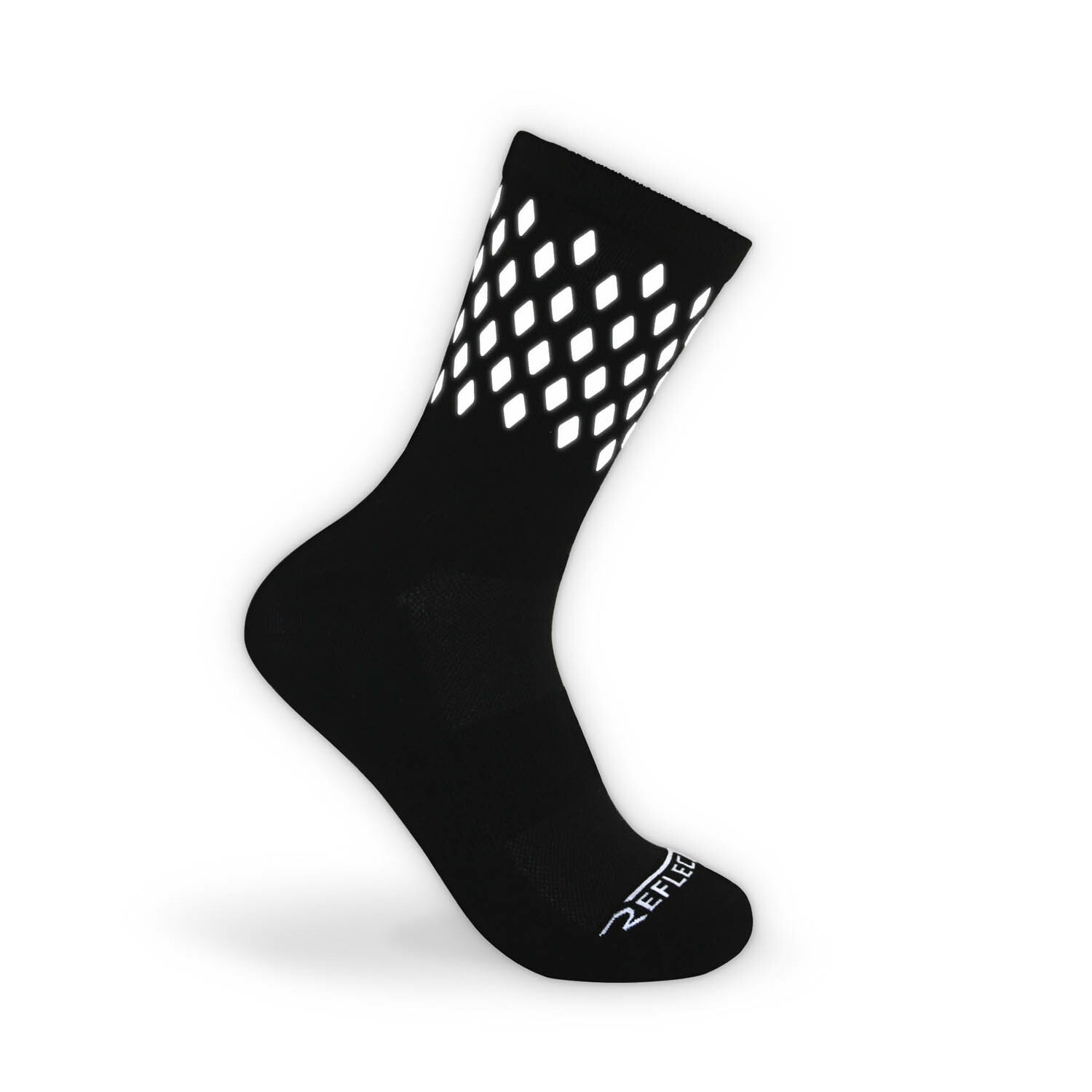 Reflective Cycling Sock V1 // Black (Medium) - ReflecToes - Touch of Modern