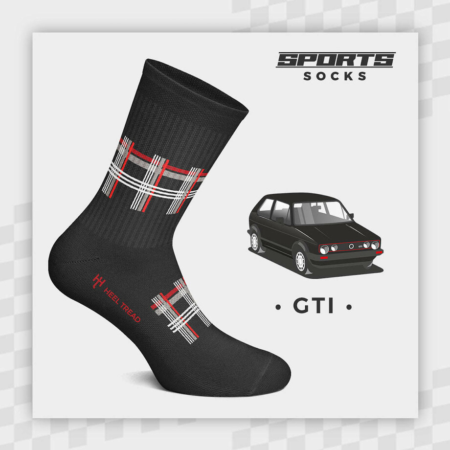 Heel Tread Designer Socks - Autos & Airplanes & Socks. Oh My! - Touch ...