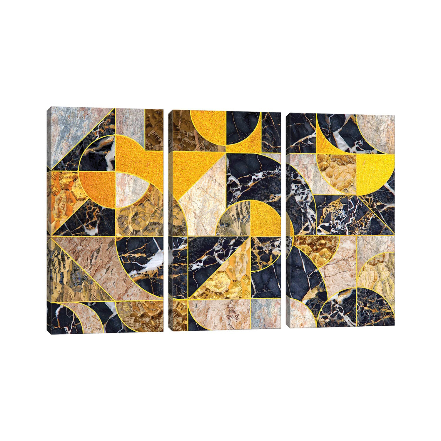 Geometric Marble I - Horizontal by Tenyo Marchev - Geometric Patterned ...