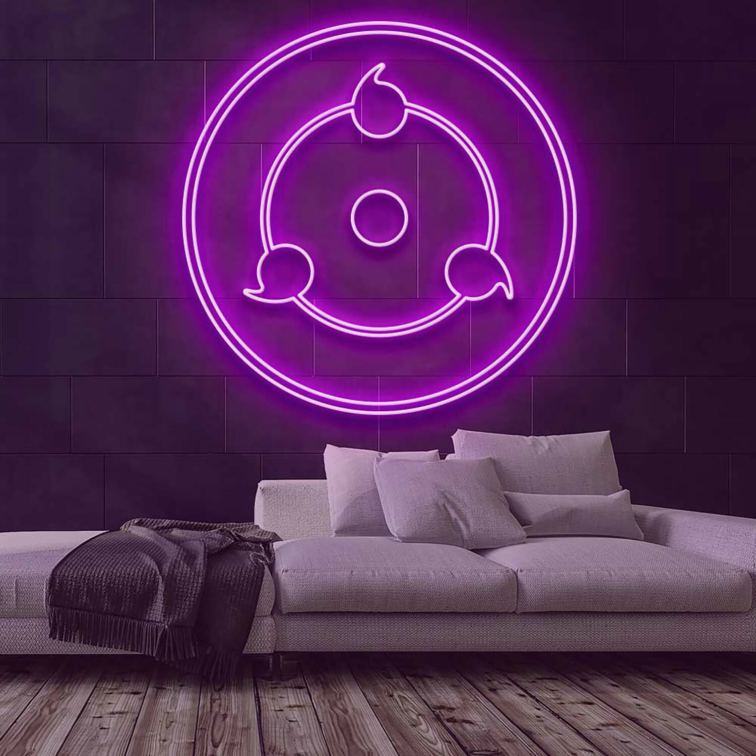 Sharingan// Large (Red) - Eye-Catching Neon Artwork - Touch of Modern