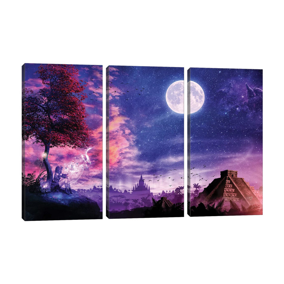 Trending Triptych Art - Looking Into A Dream - Touch of Modern