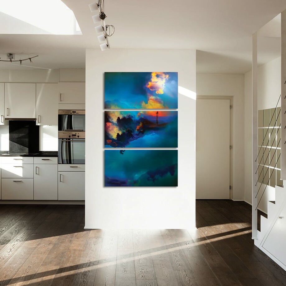 Trending Triptych Art - Looking Into A Dream - Touch of Modern