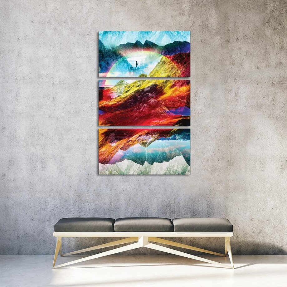 Trending Triptych Art - Looking Into A Dream - Touch of Modern