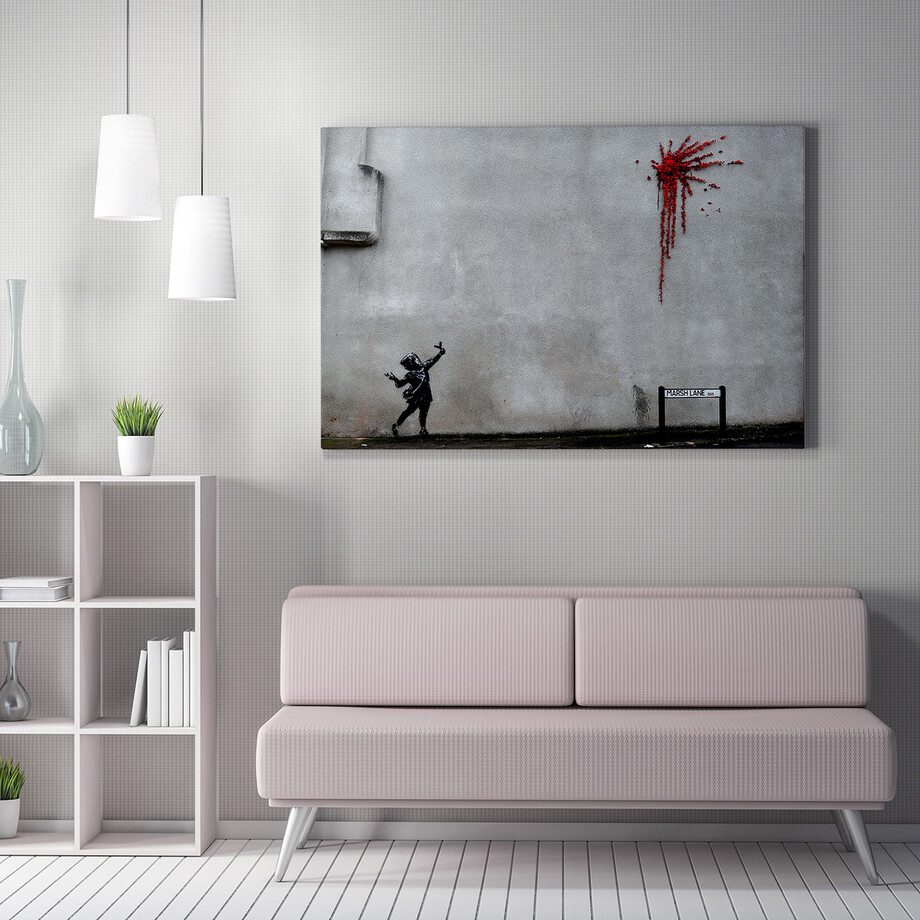 Banksy On Canvas - Gallery Wrapped Prints - Touch of Modern
