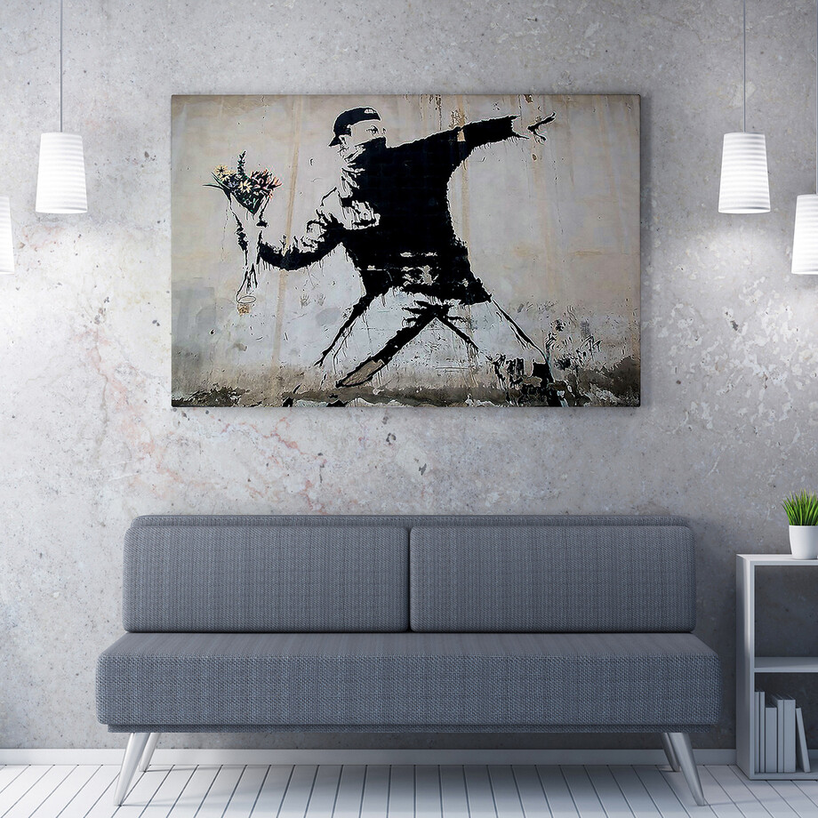 Banksy On Canvas - Gallery Wrapped Prints - Touch of Modern
