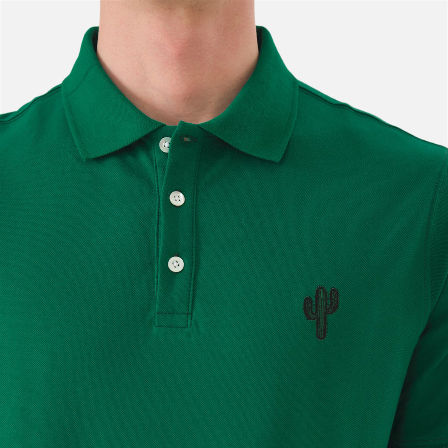 Cactus Polo Shirt // Green (Small) - John Frank - Touch of Modern