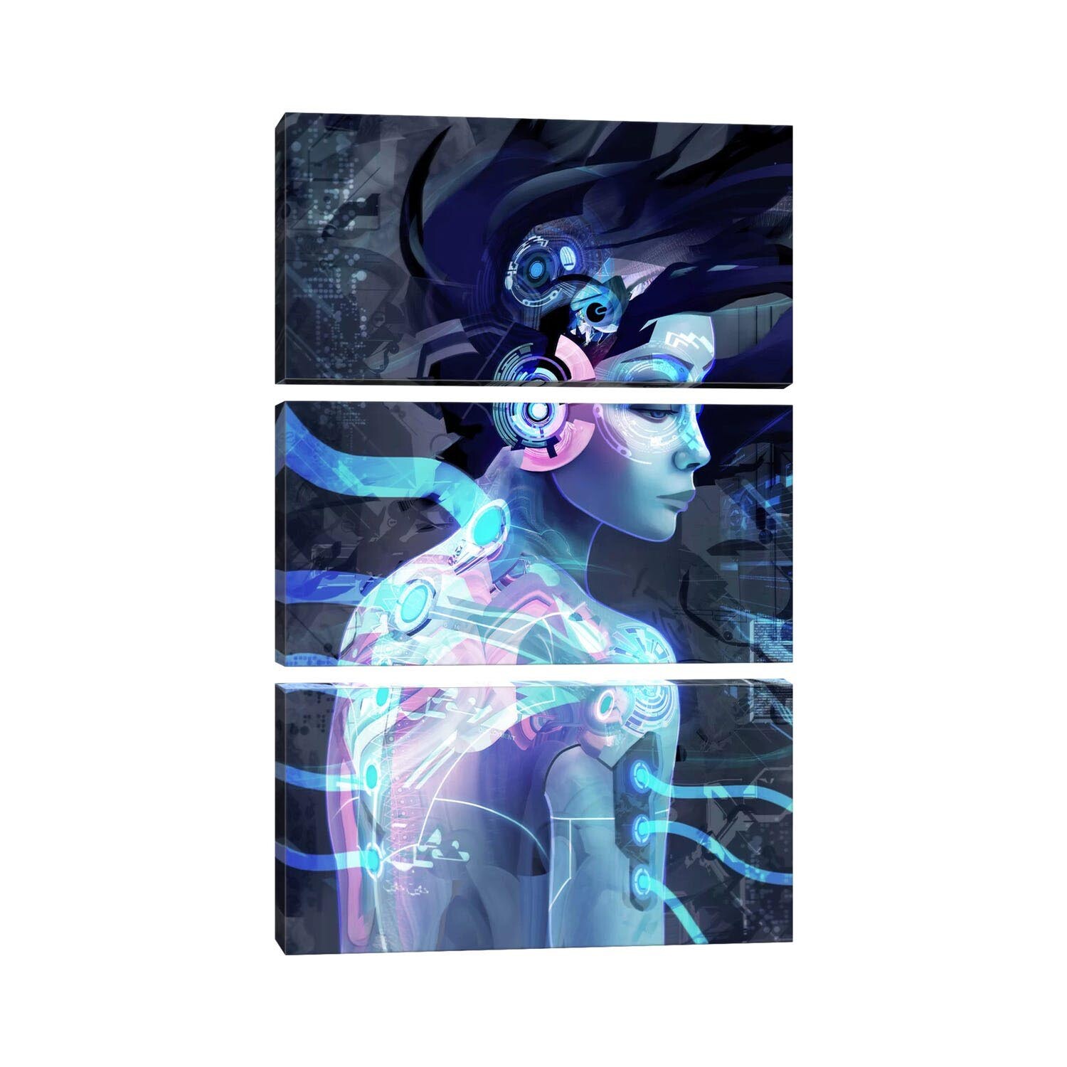 Plugged In by Alex Tooth - Triptych Art - Touch of Modern